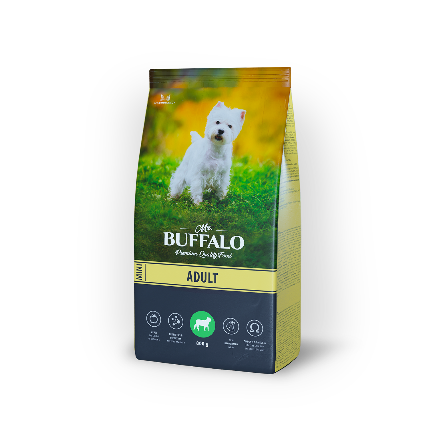 Mr.Buffalo Adult Mini Корм для собак мелких пород (ягненок) 0,8кг ...